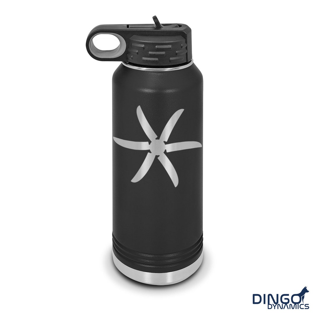 C-130J Dowty Propeller Water Bottle 32 Oz / Laser Engraved / Stainless ...