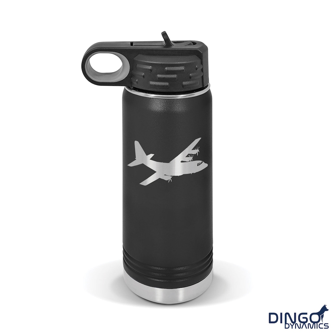 C-130 Hercules Water Bottle 20 Oz / Laser Engraved / Polar Camel ...