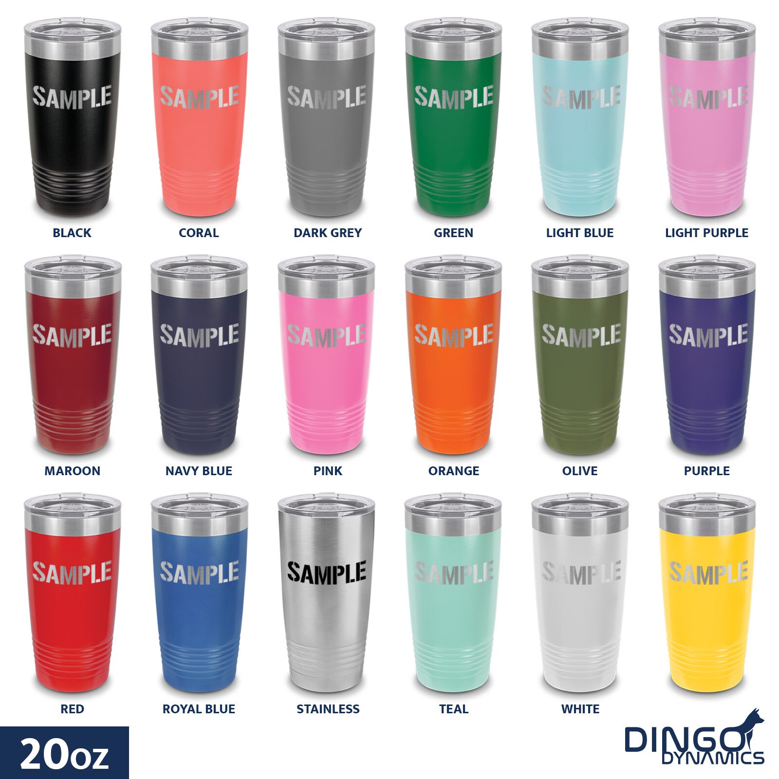 AH-64 Apache Tumbler / 20 or 30 Oz / Choose Color / Polar Camel ...