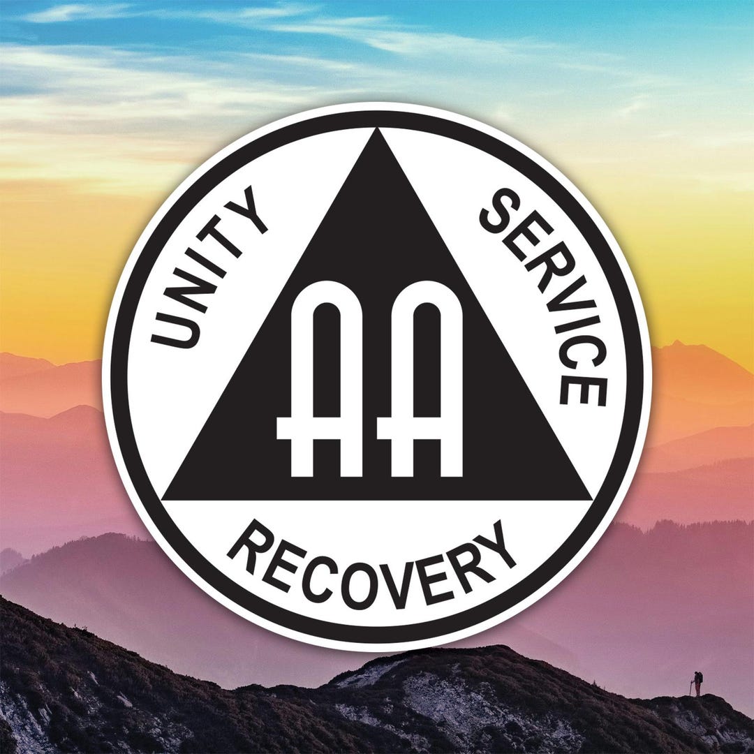 AA Alcoholics Anonymous Symbol Sticker Decal / Die Cut / Many Sizes ...