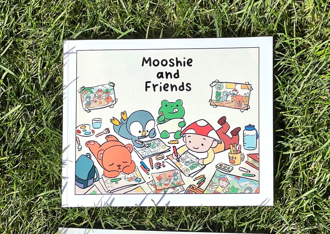 Mooshie and Friends Coloring Book - Etsy