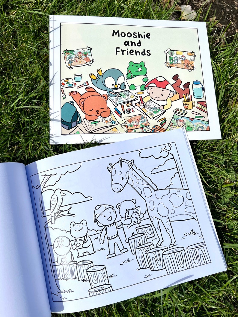 Mooshie and Friends Coloring Book - Etsy
