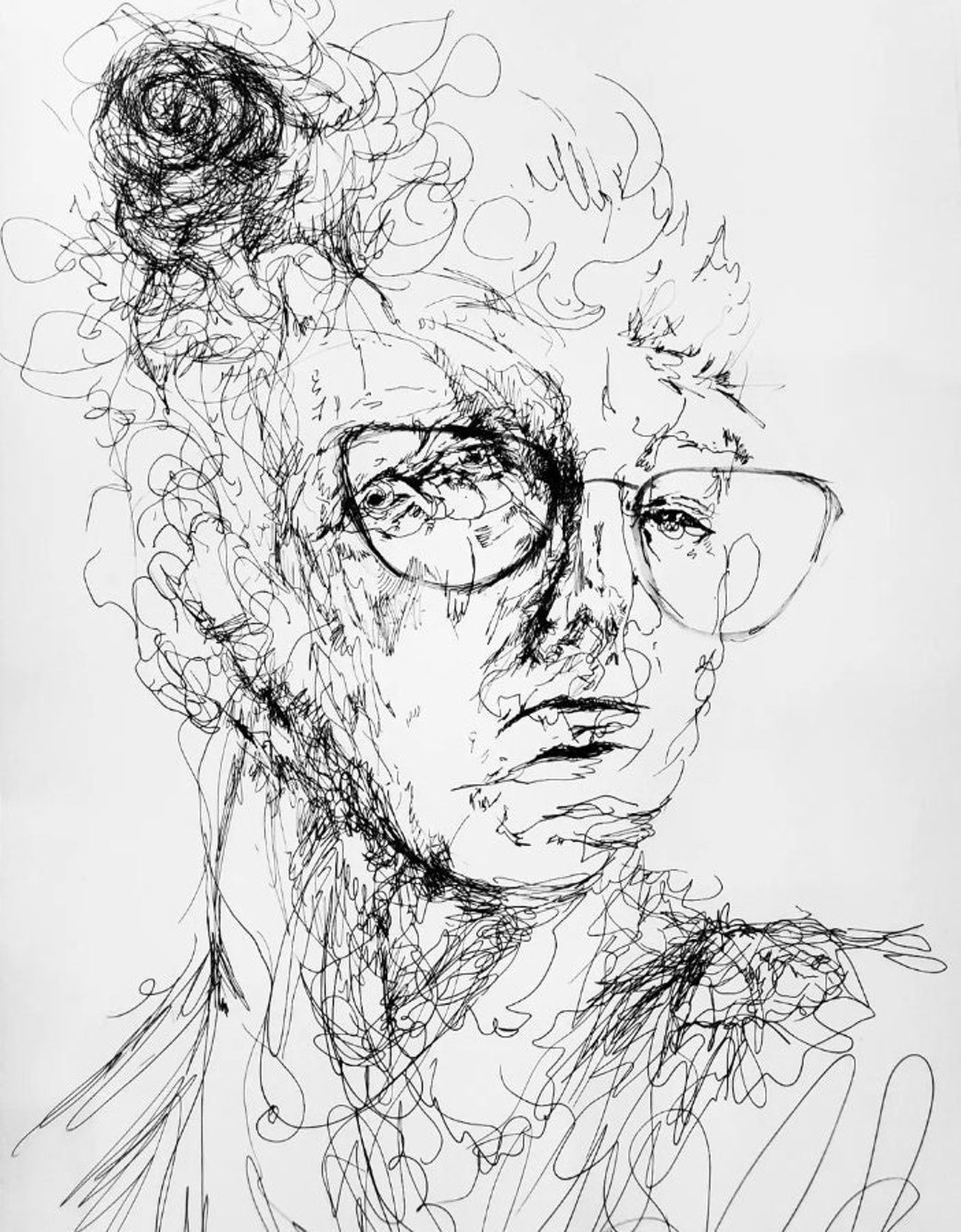 Intuitive Psychic Shadow Work Illustrated Portrait W/ Personalized ...