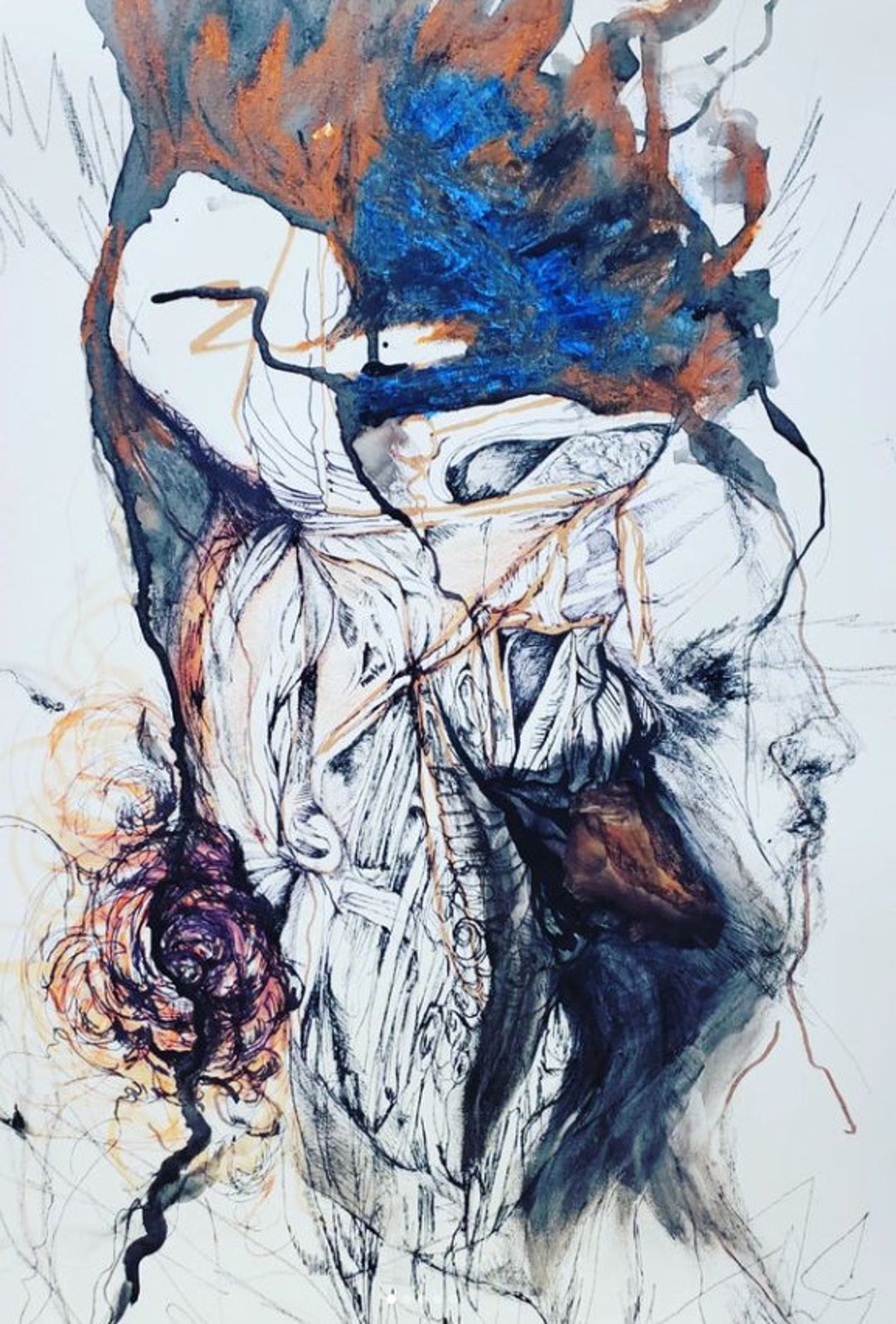 Intuitive Psychic Shadow Work Illustrated Portrait W/ Personalized ...