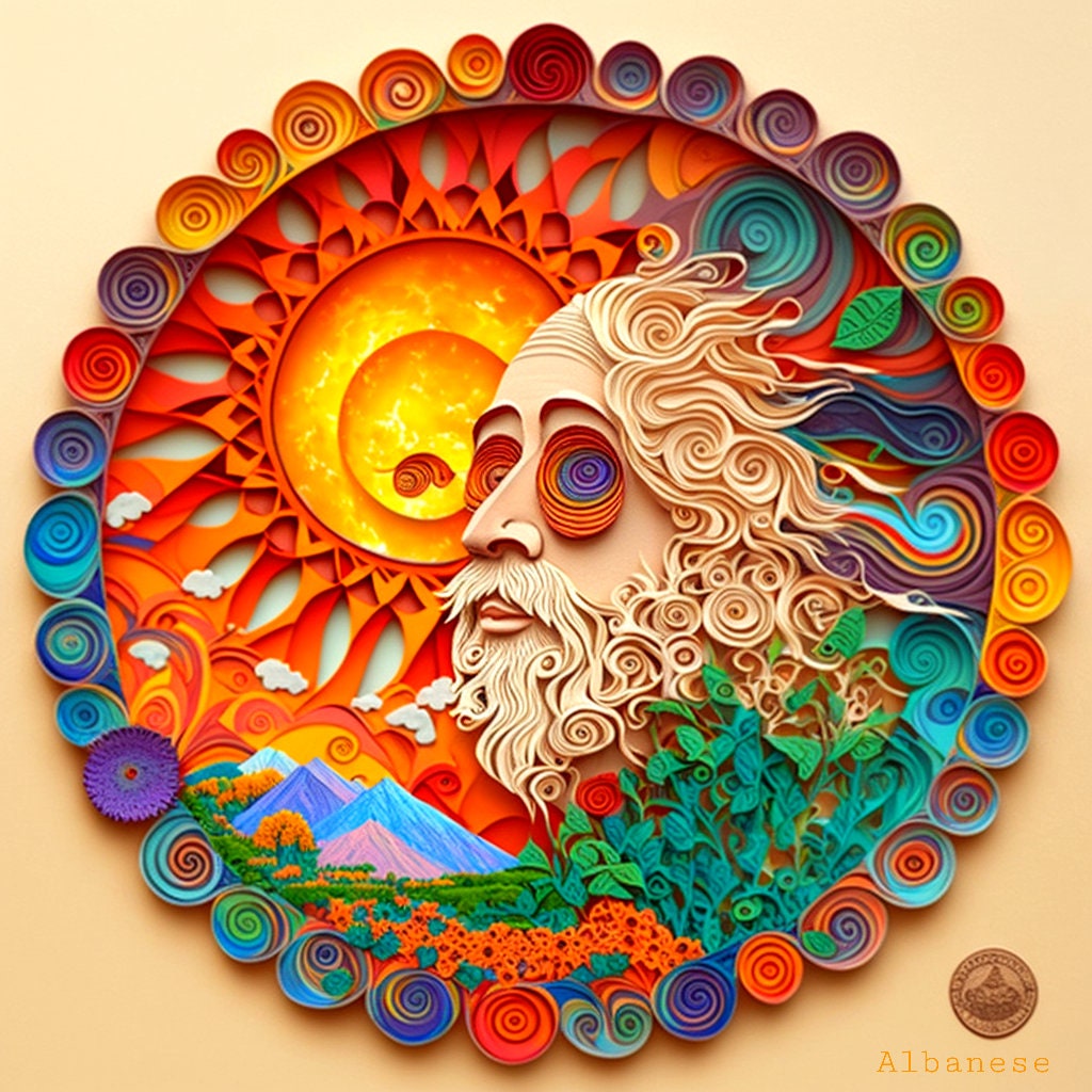 Psychedelic Sunrise Giclée Print - Etsy