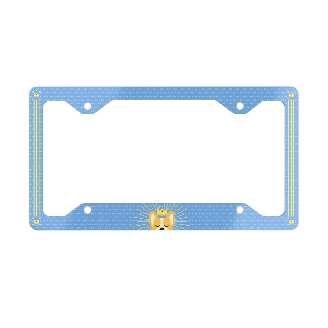 Cute Adorable Corgi Princess License Plate Frame Cover - Etsy