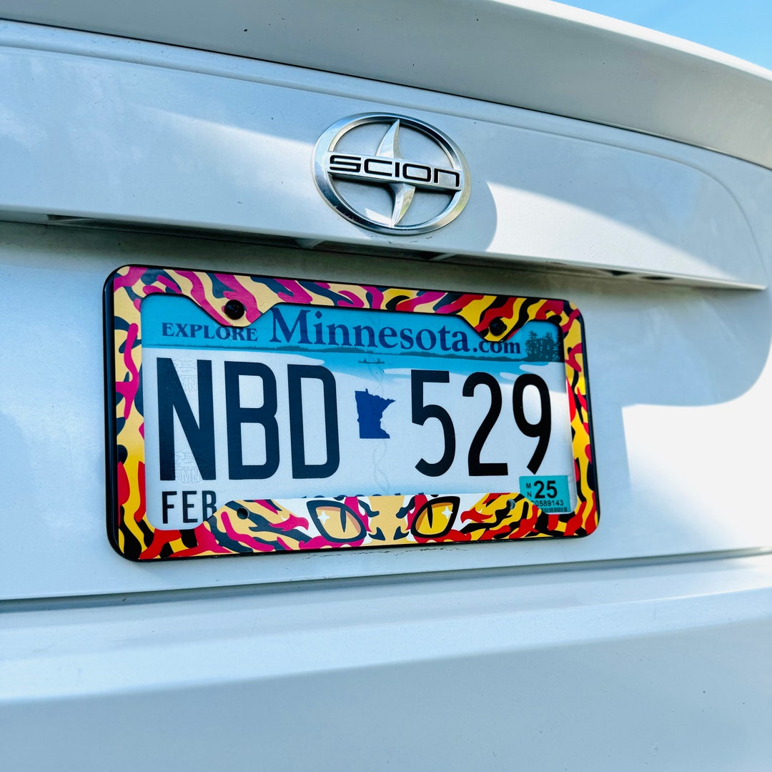 Fierce Snake Anime License Plate Frame Made With Aluminum - Etsy