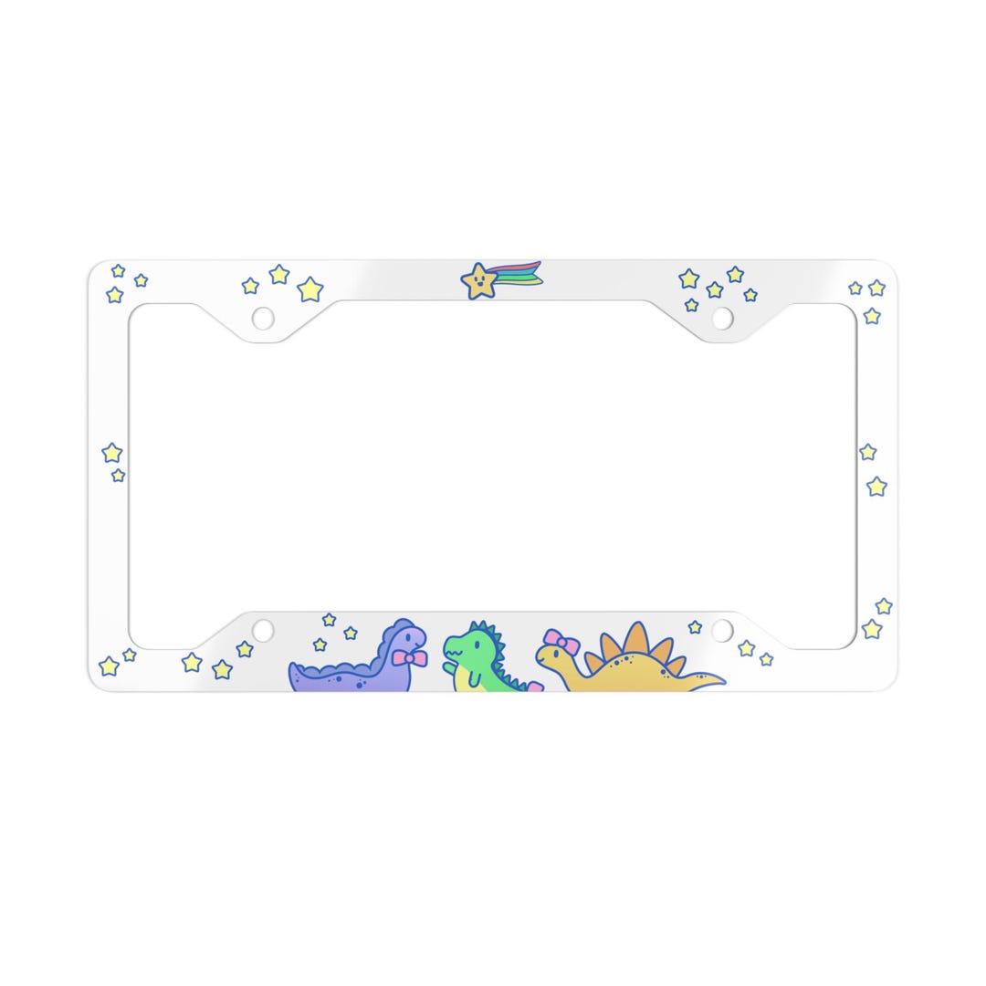 Cute Dinosaur License Plate Frame, Colorful Car Decor - Etsy