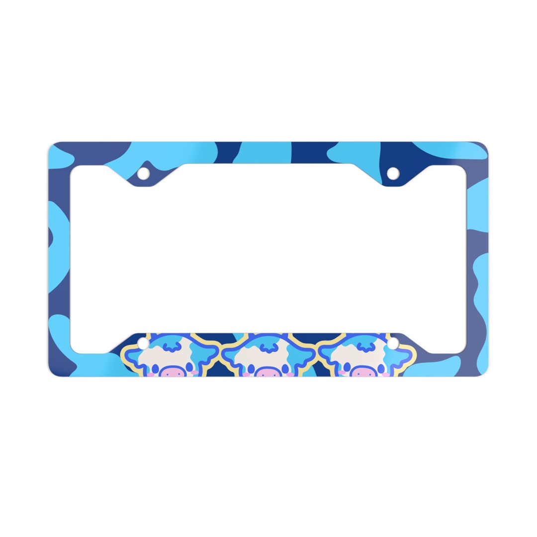 Cute Blueberry Cow License Plate Frame - Etsy