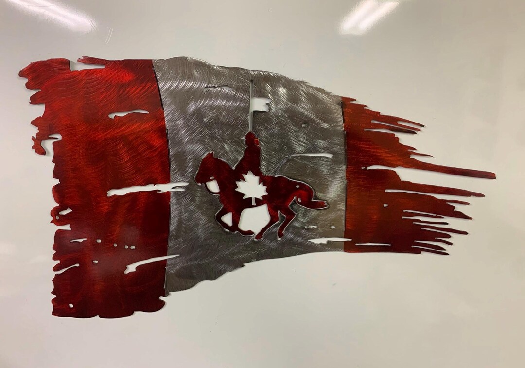 Tattered RCMP Flag - Etsy