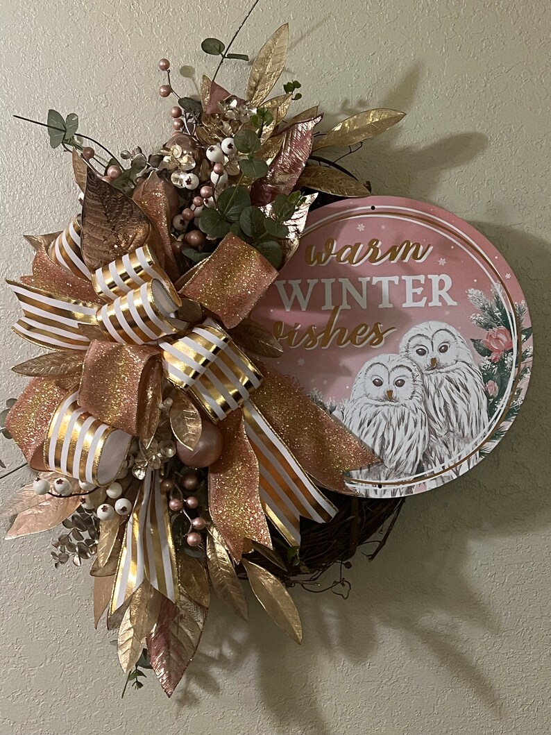 Warm Winter Wishes Wreath - Etsy