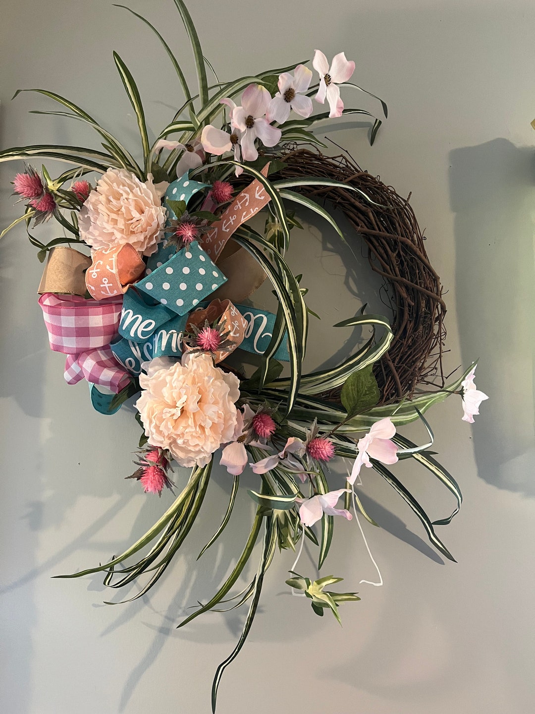 Handmade Spring Wreath - Etsy