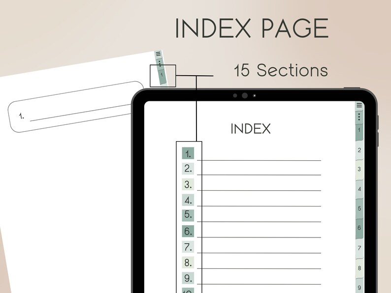 Green Digital Notebook, Goodnotes Template, Matcha Green Journal ...