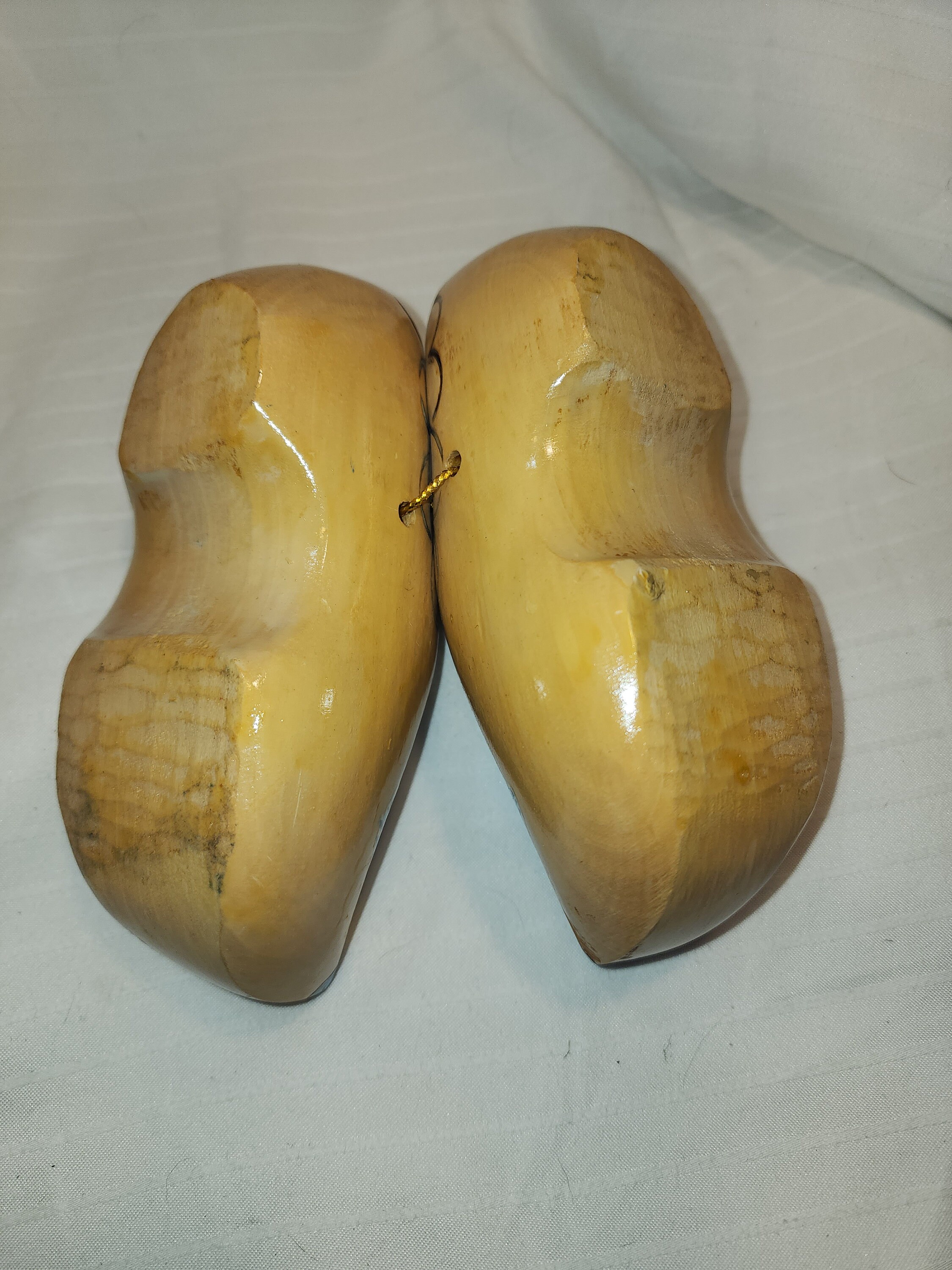 Vintage Dutch Holland Hand Carved Miniature Wooden Clogs Shoes Windmill ...
