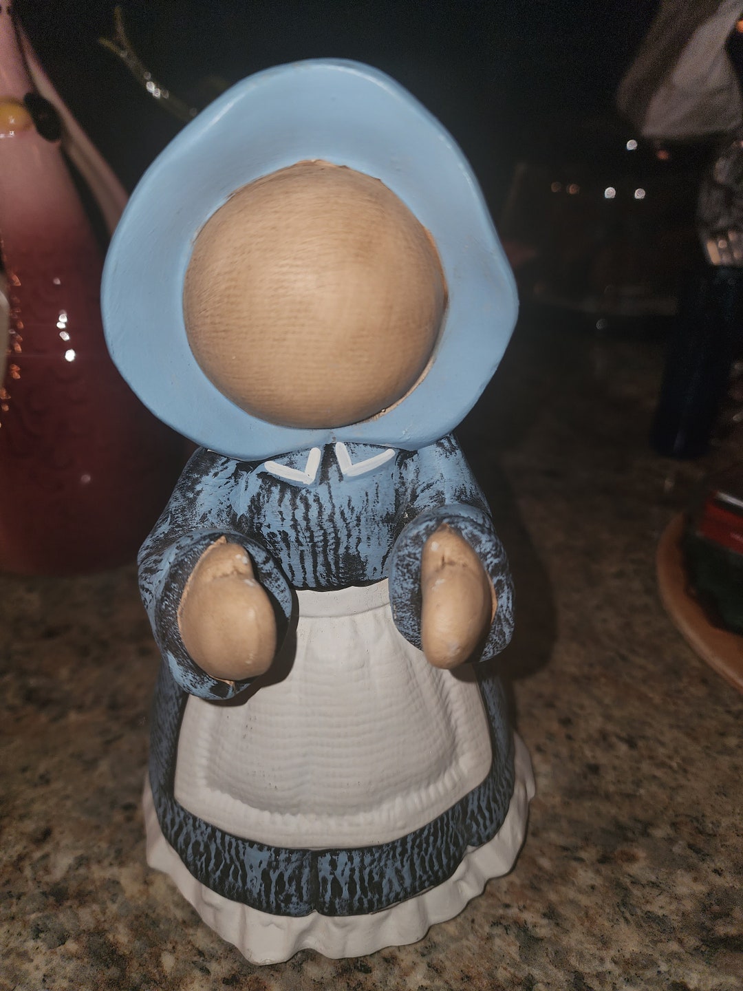 Vintage Amish Faceless Girl Ceramic Figurine Shelf Sitter.. - Etsy