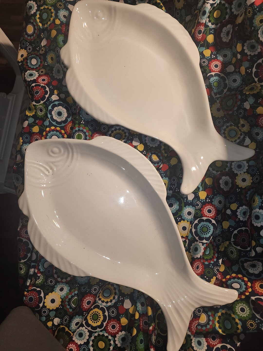 Vintage Ceramic Ovenproof Fish Plate - Made in USA - California Pottery ...