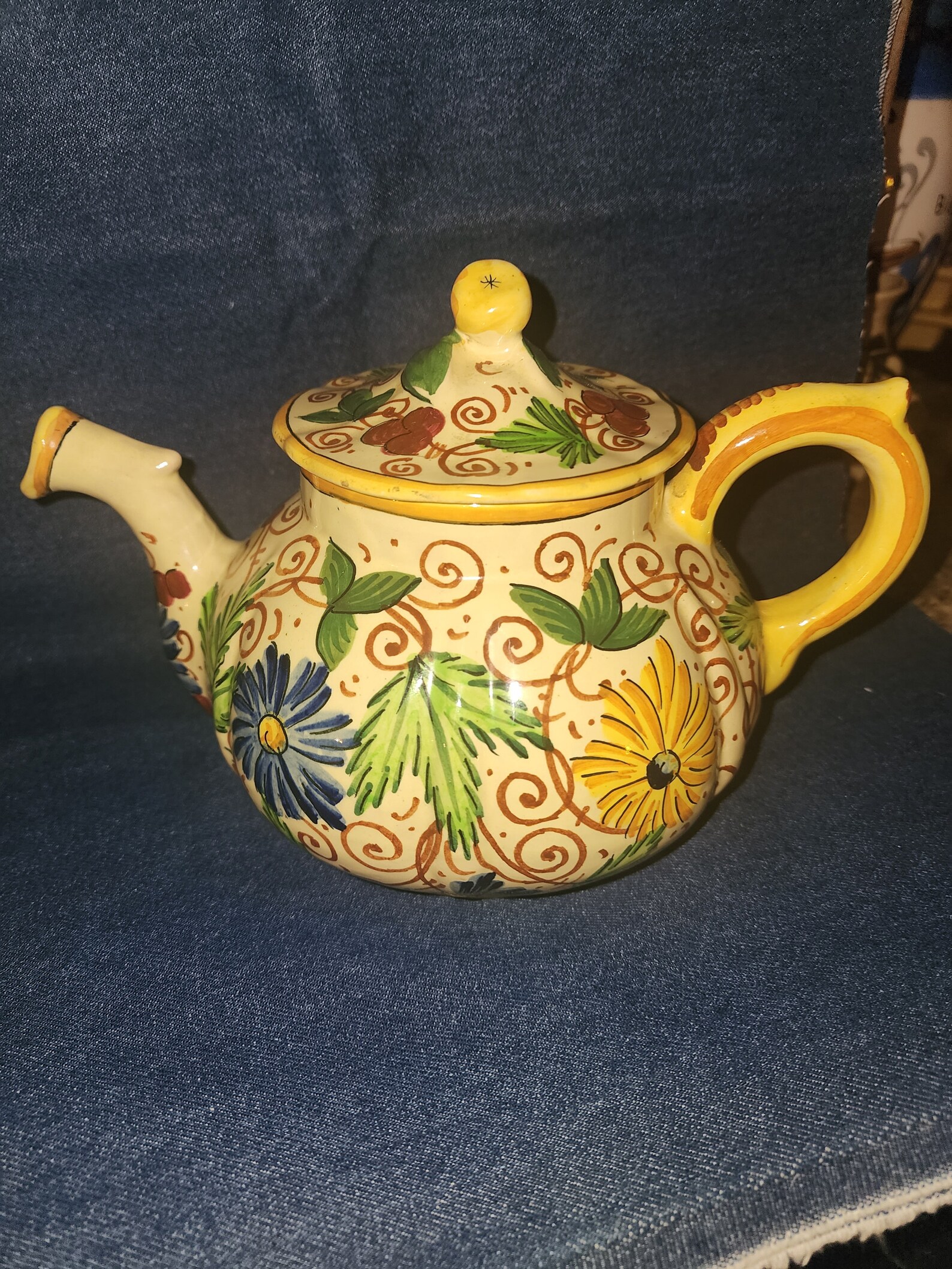 Sorrento Italian Vintage Teapot Beautiful Madenin Italy Pottery - Etsy