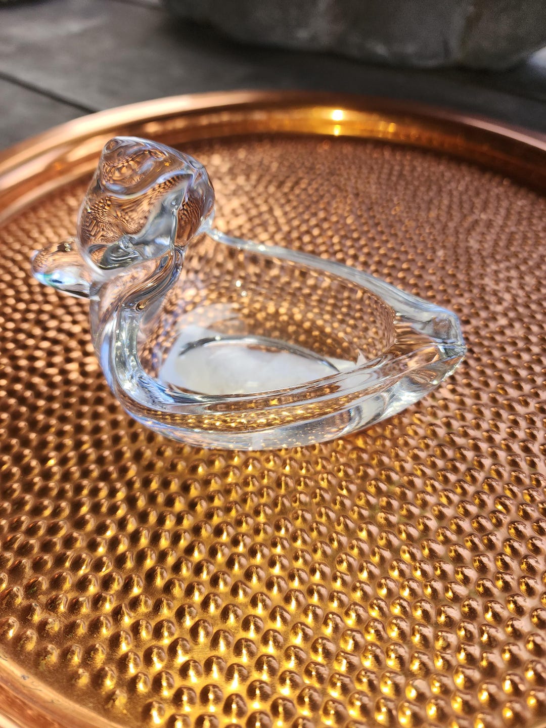 1940's Duncan and Miller Pall Mall Duck Shaped Clear Glass Ashtray - Etsy