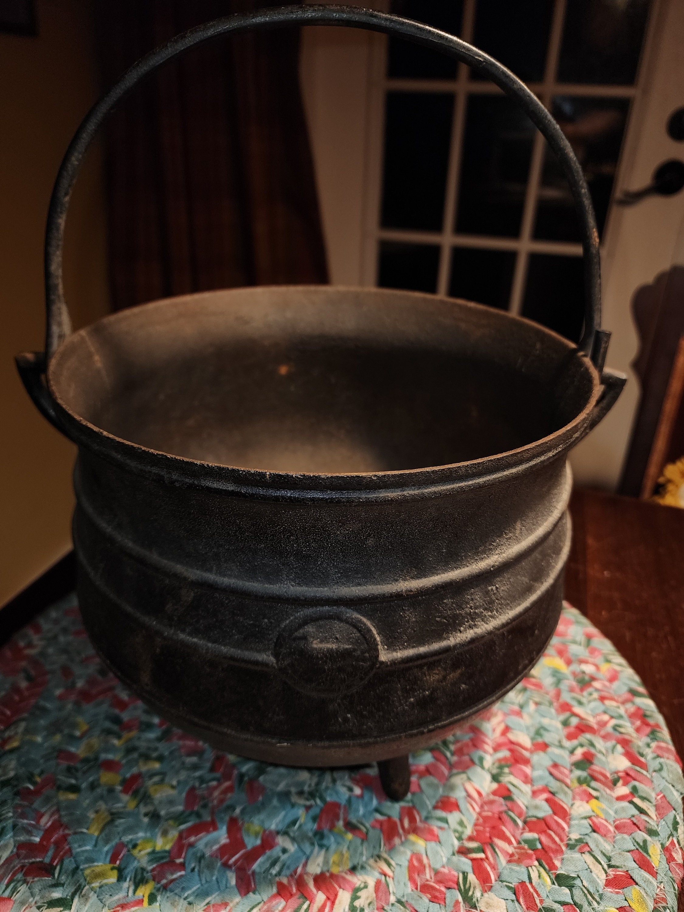 Antique Swain Albatross Cast Iron Cauldron Cooking Pot. 1800s Farmhouse ...