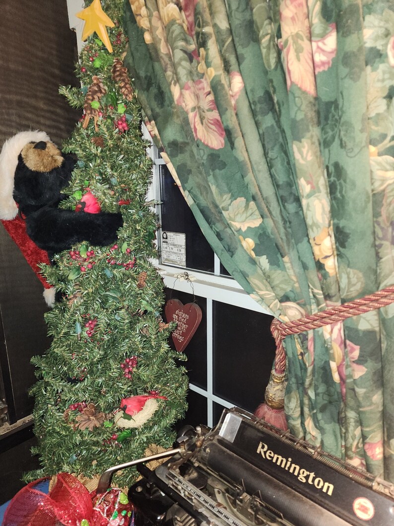 Ditz Design Black Bear Climbing Christmas Tree 40 In. - Etsy