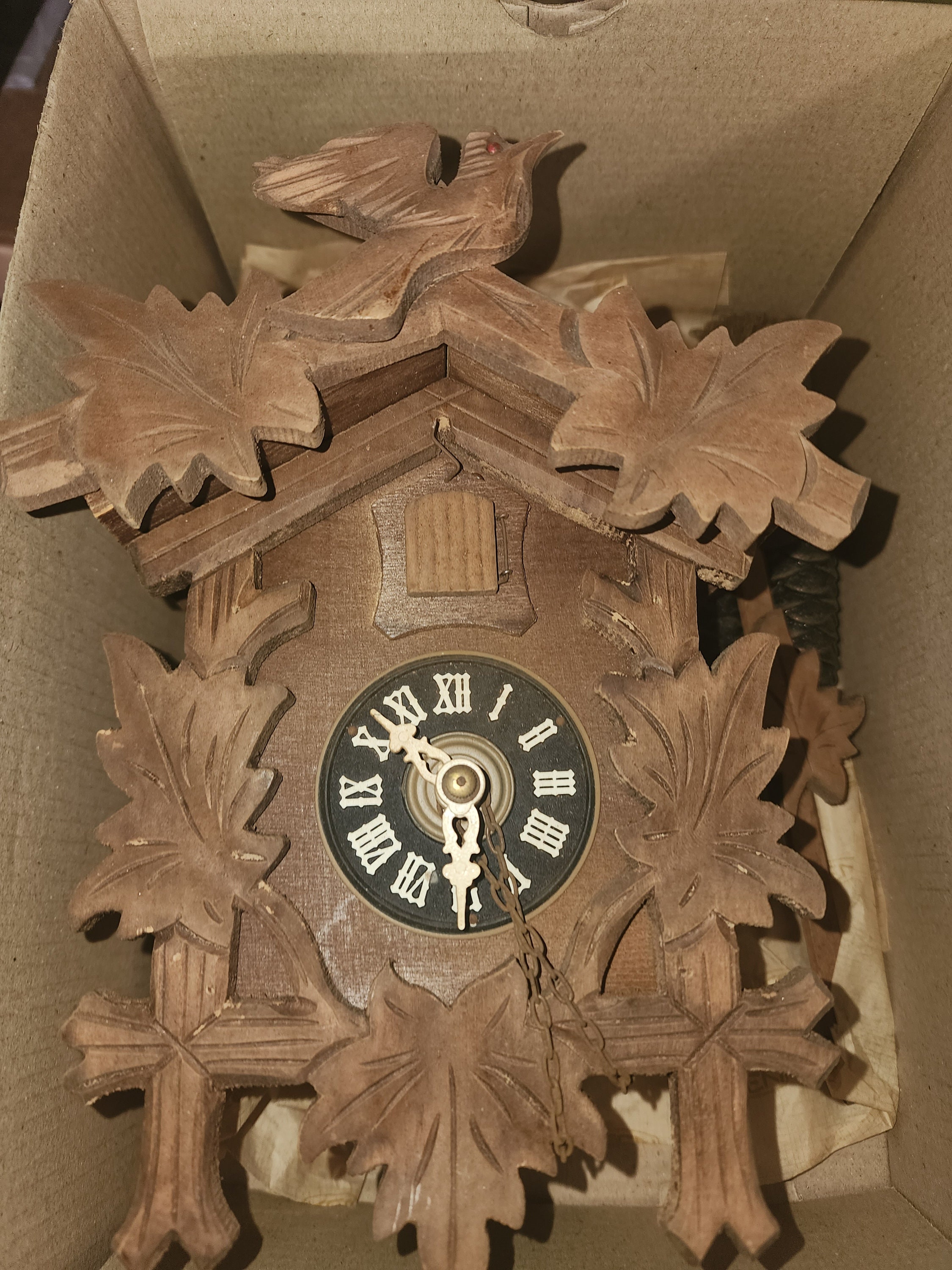 Vintage Cuckoo Clock, West Germany Clock, Wooden Clock, Working Cuckoo ...