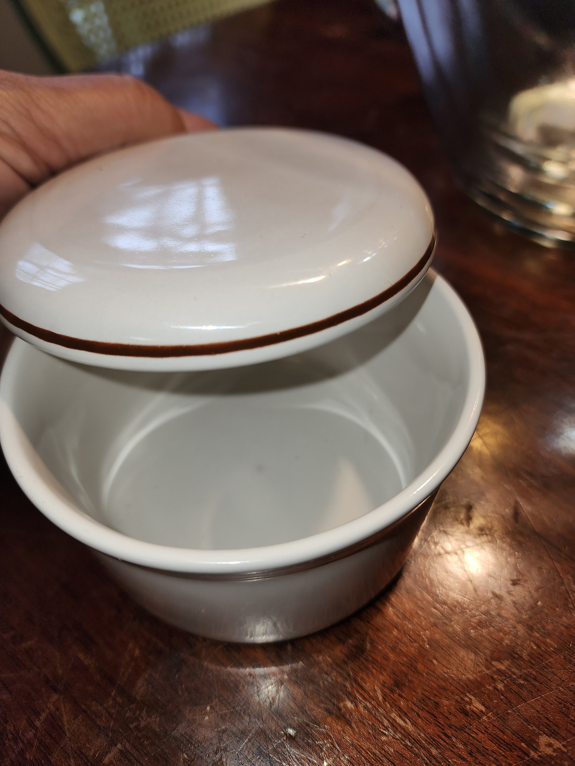 Vintage Japanese Stoneware Container With Lid - Etsy