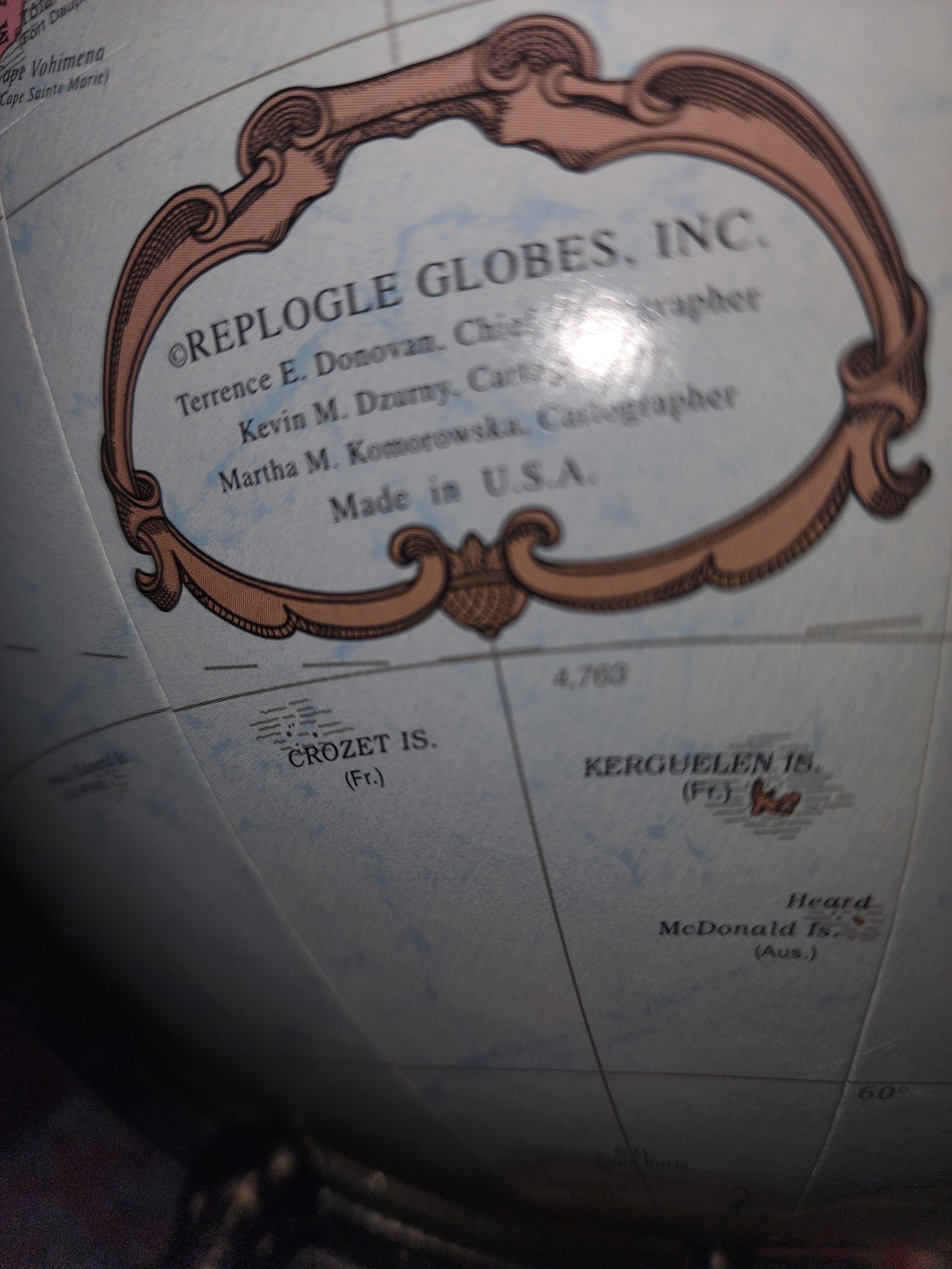 Vintage Replogle 12 Inch World Classic Series Globe Raised Textured Map ...