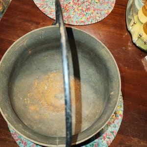 Antique Swain Albatross Cast Iron Cauldron Cooking Pot. 1800s Farmhouse ...