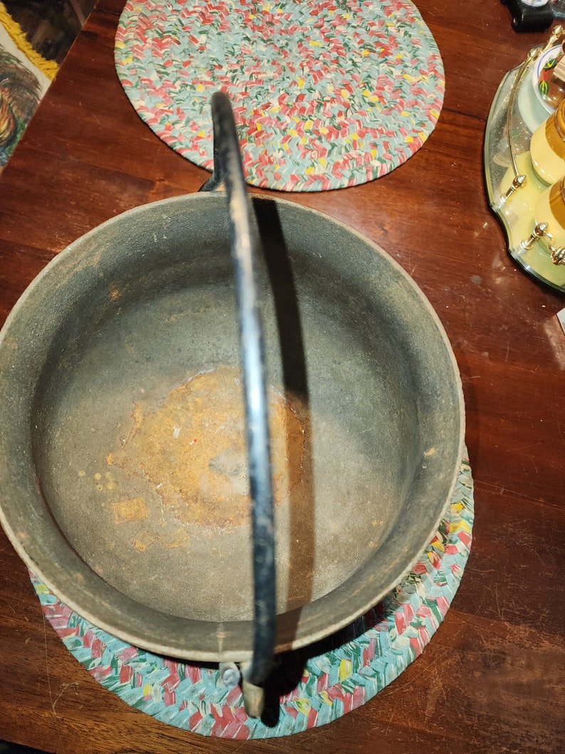 Antique Swain Albatross Cast Iron Cauldron Cooking Pot. 1800s Farmhouse ...