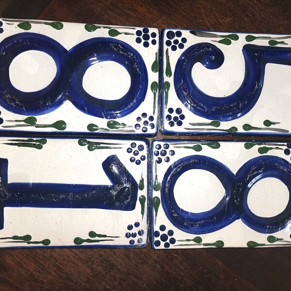 Mexican Tile Numbers - Etsy