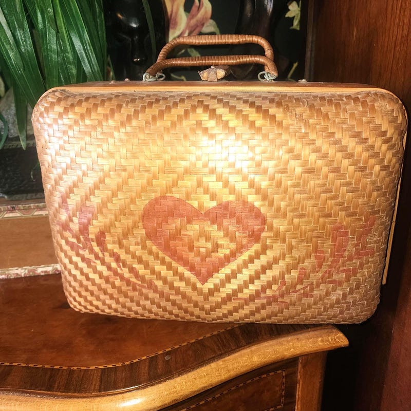 Rattan Wicker Suitcase - Etsy