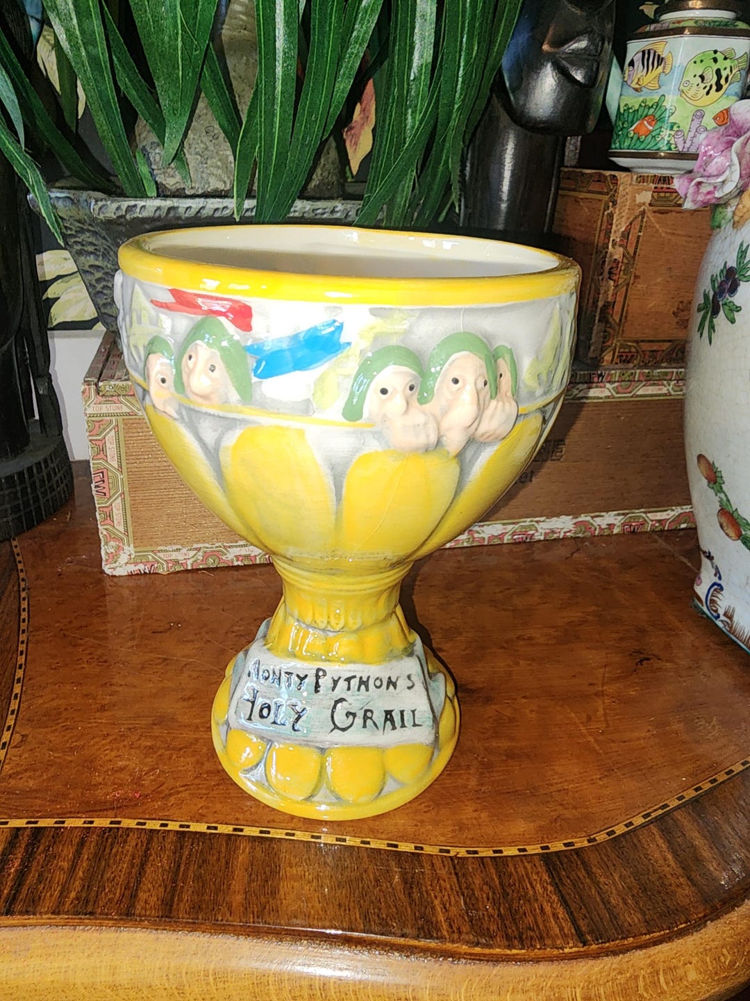 Vintage Monty Python's Holy Grail Ceramic Goblet Cup Mug Chalice 70s ...