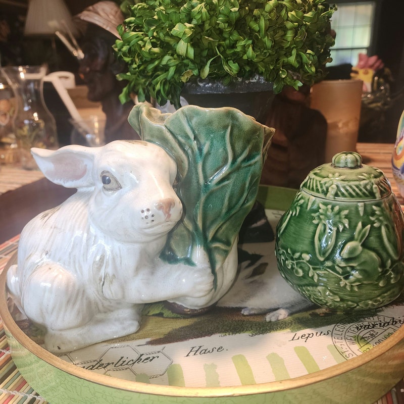 Rabbit Planter - Etsy