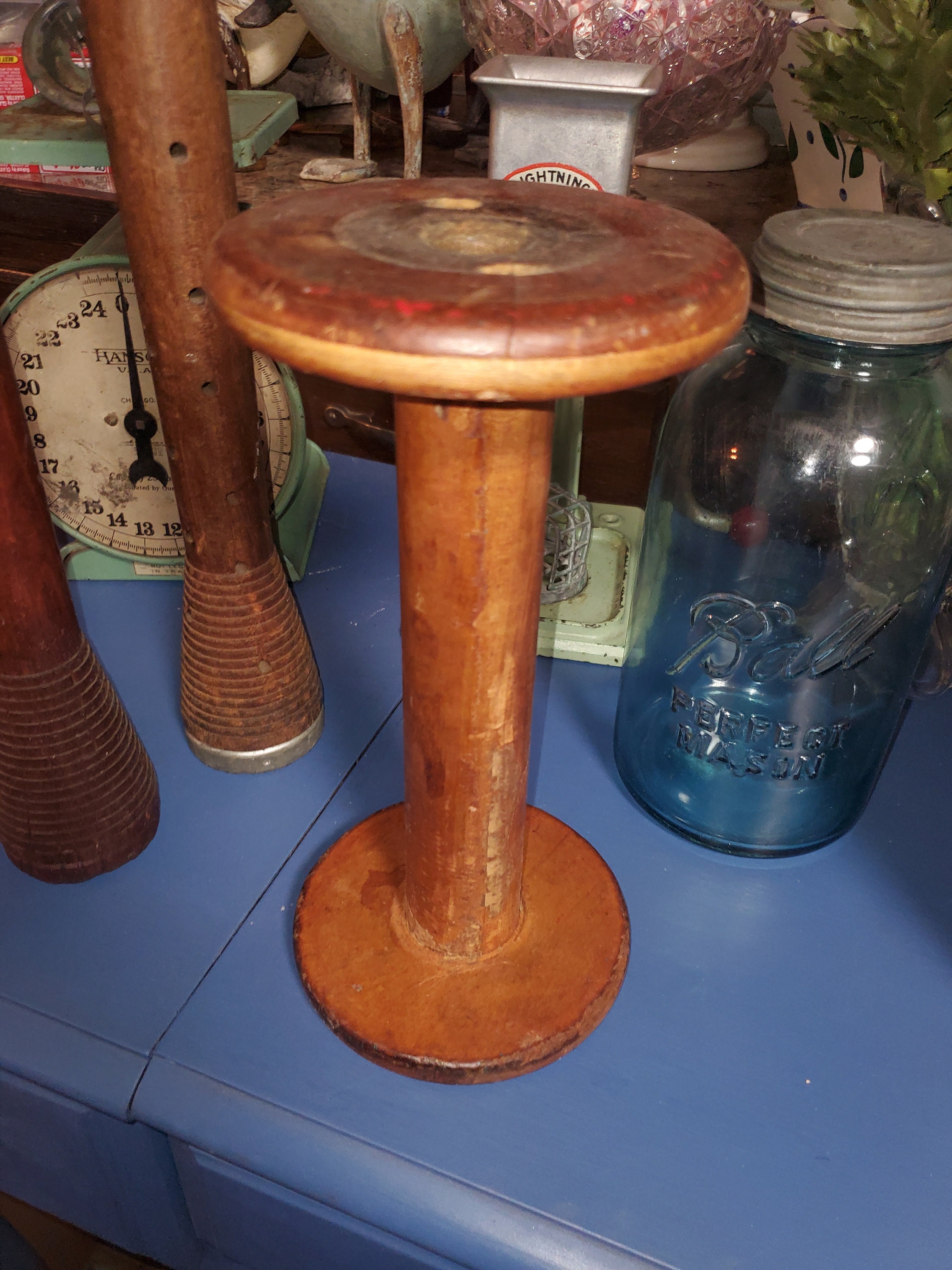 Antique Wooden Spool Industrial 1920s Factory Spool - Etsy