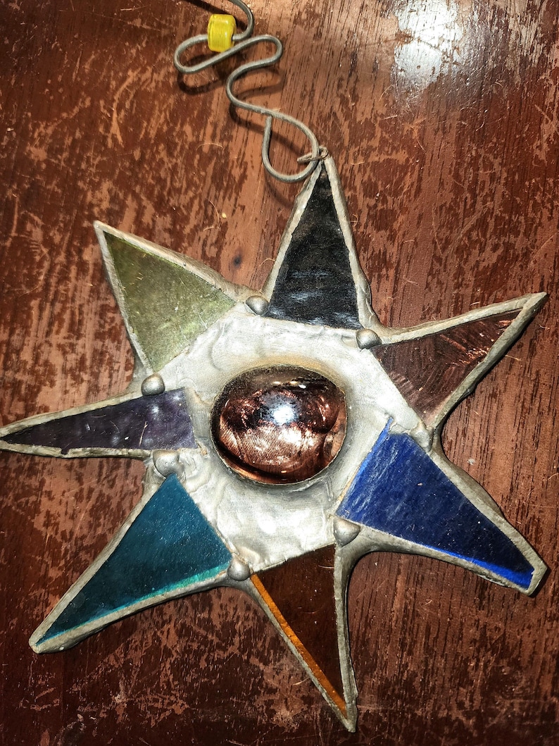Unique Funky Flair Stained Glass Suncatcher - Etsy