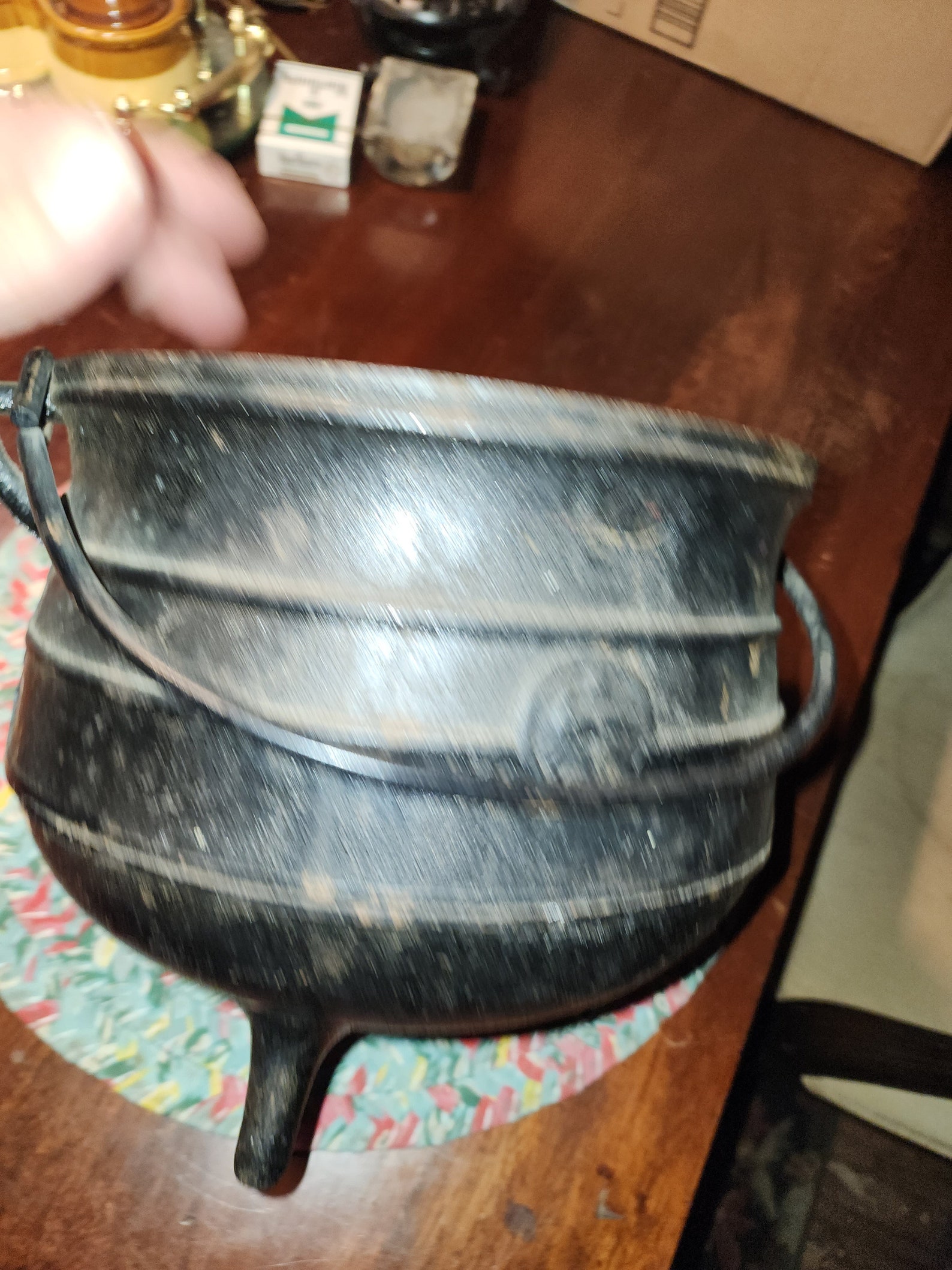 Antique Swain Albatross Cast Iron Cauldron Cooking Pot. 1800s Farmhouse ...