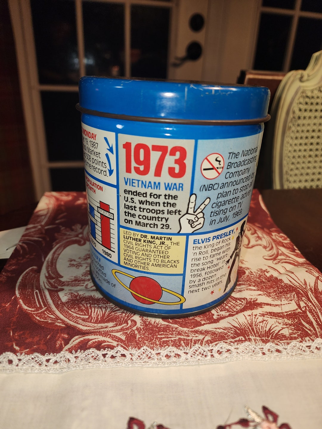Vintage Usa"in the 80's" Tin Coin Bank - Etsy