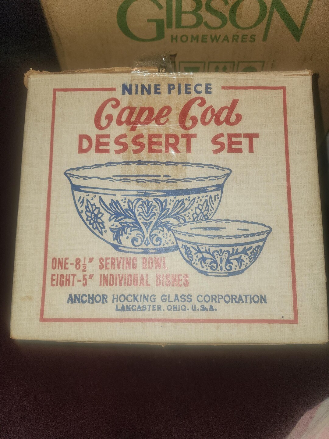 Anchor Hawking Dessert Bowl Cape Cod Set in Original Box - Etsy