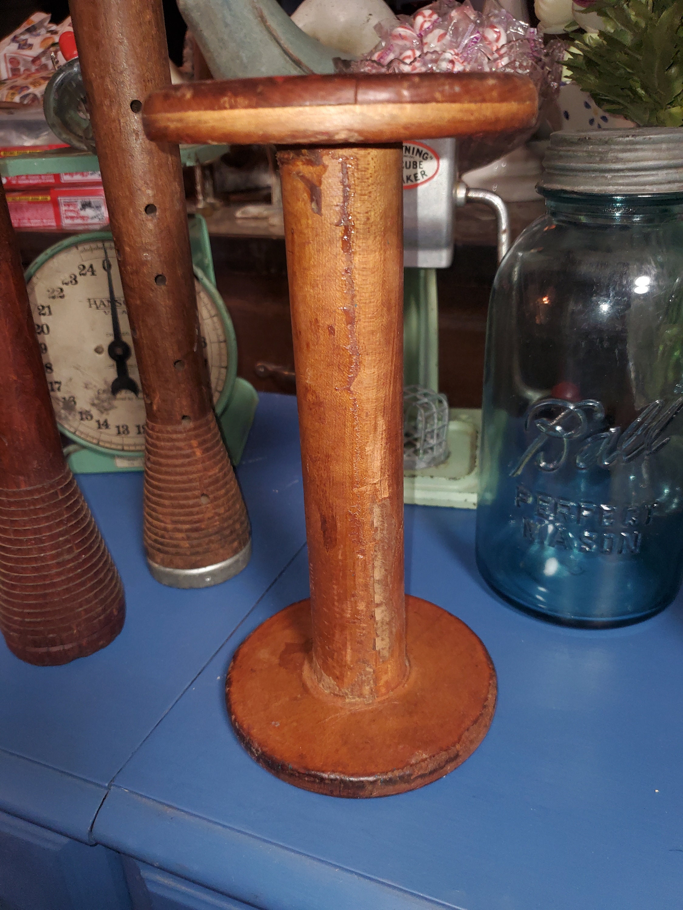 Antique Wooden Spool Industrial 1920s Factory Spool - Etsy