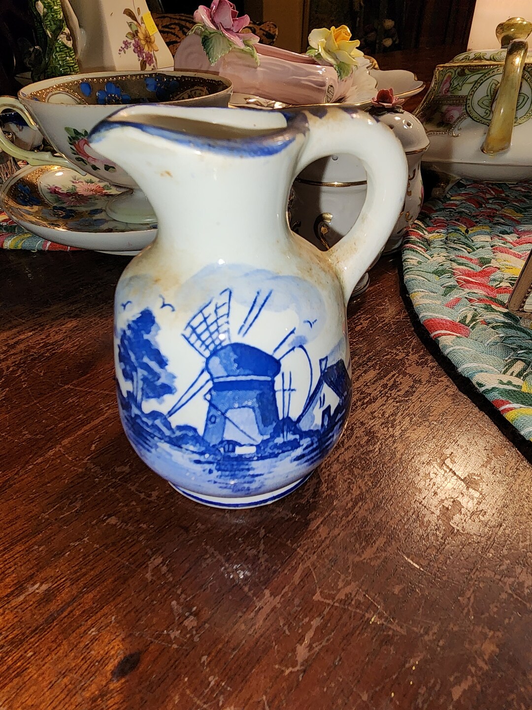 Vintage Authentic Royal Delft Blue Mini Pitcher Blue and White - Etsy