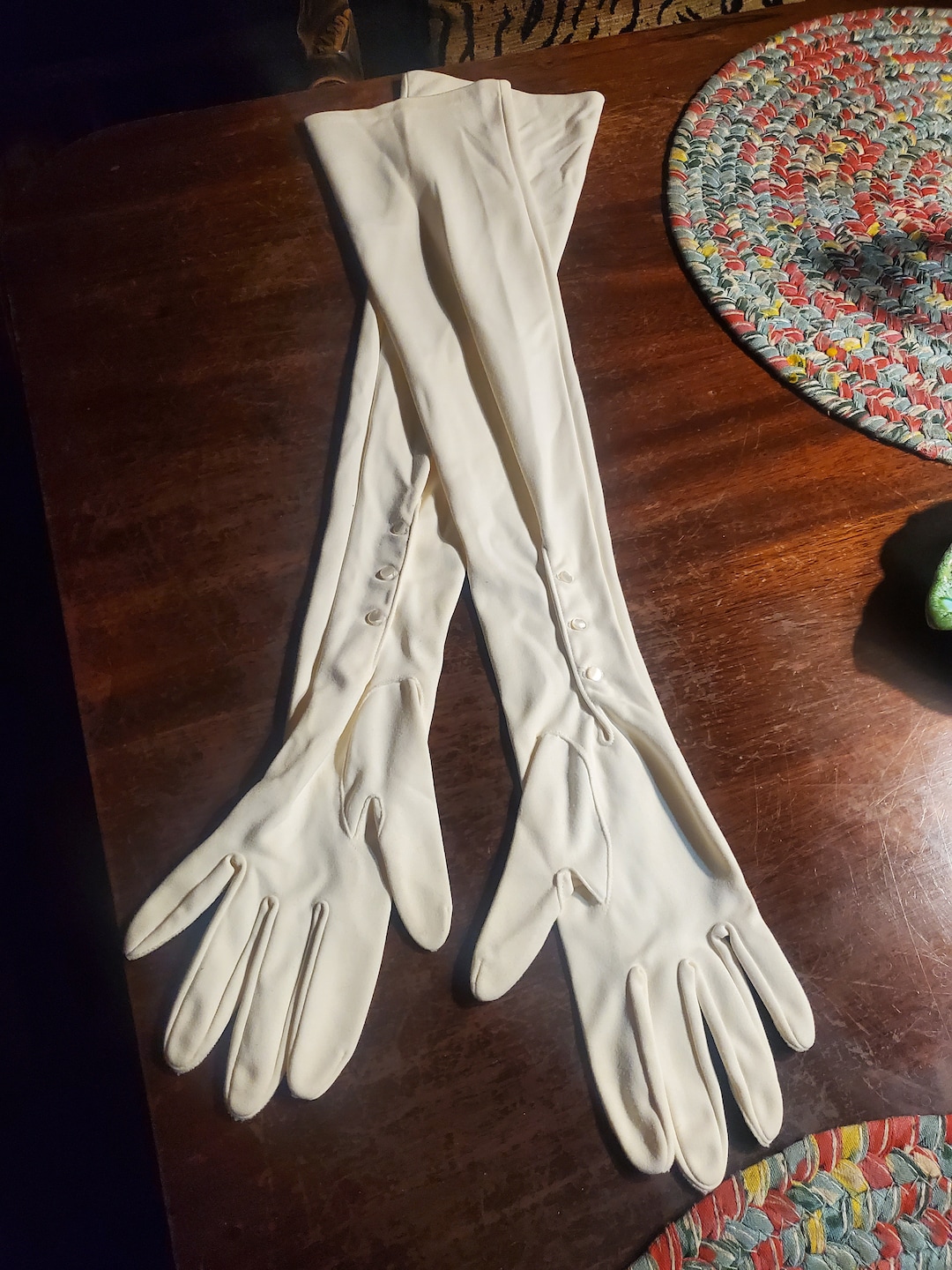 Vintage 1950 Long White Opera Gloves Made by Van Raalte - Etsy