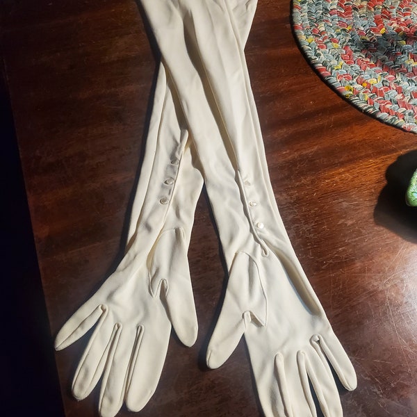 White Opera Gloves - Etsy