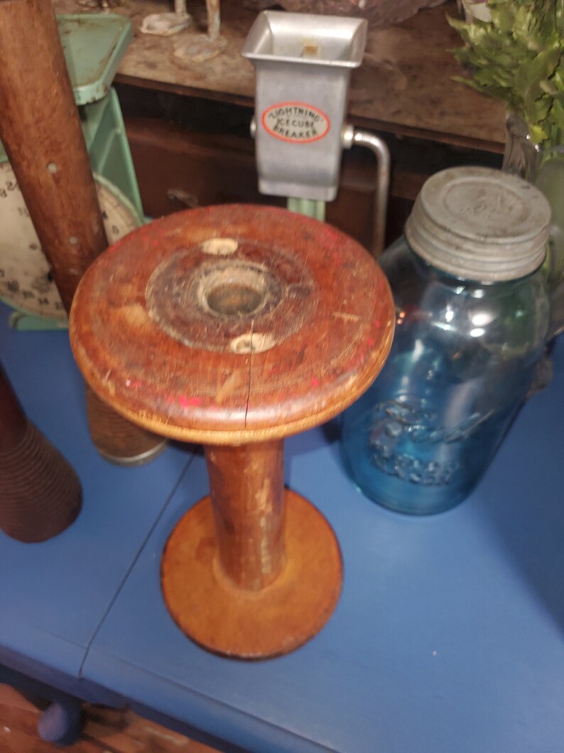 Antique Wooden Spool Industrial 1920s Factory Spool - Etsy