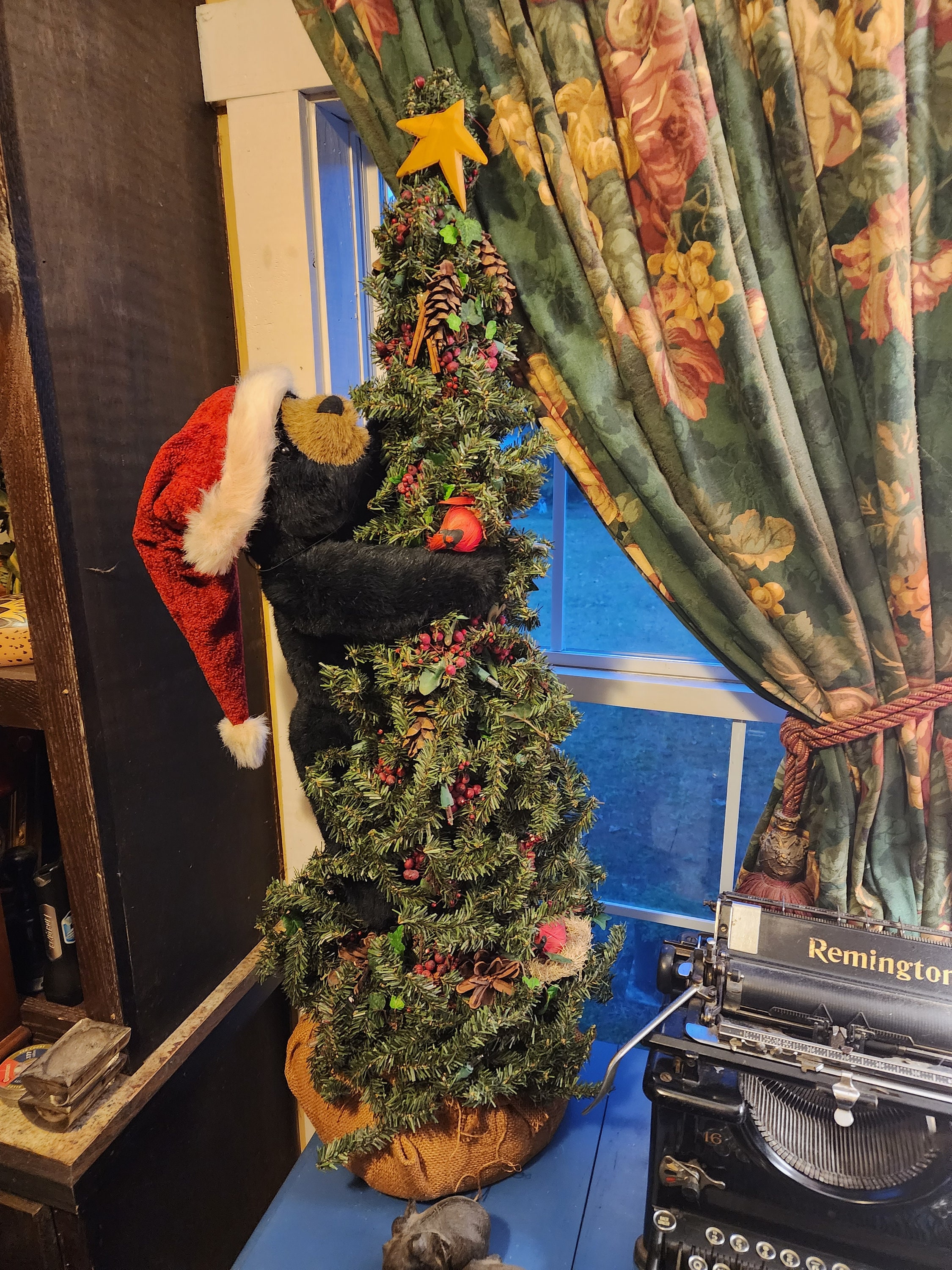 Ditz Design Black Bear Climbing Christmas Tree 40 In. - Etsy