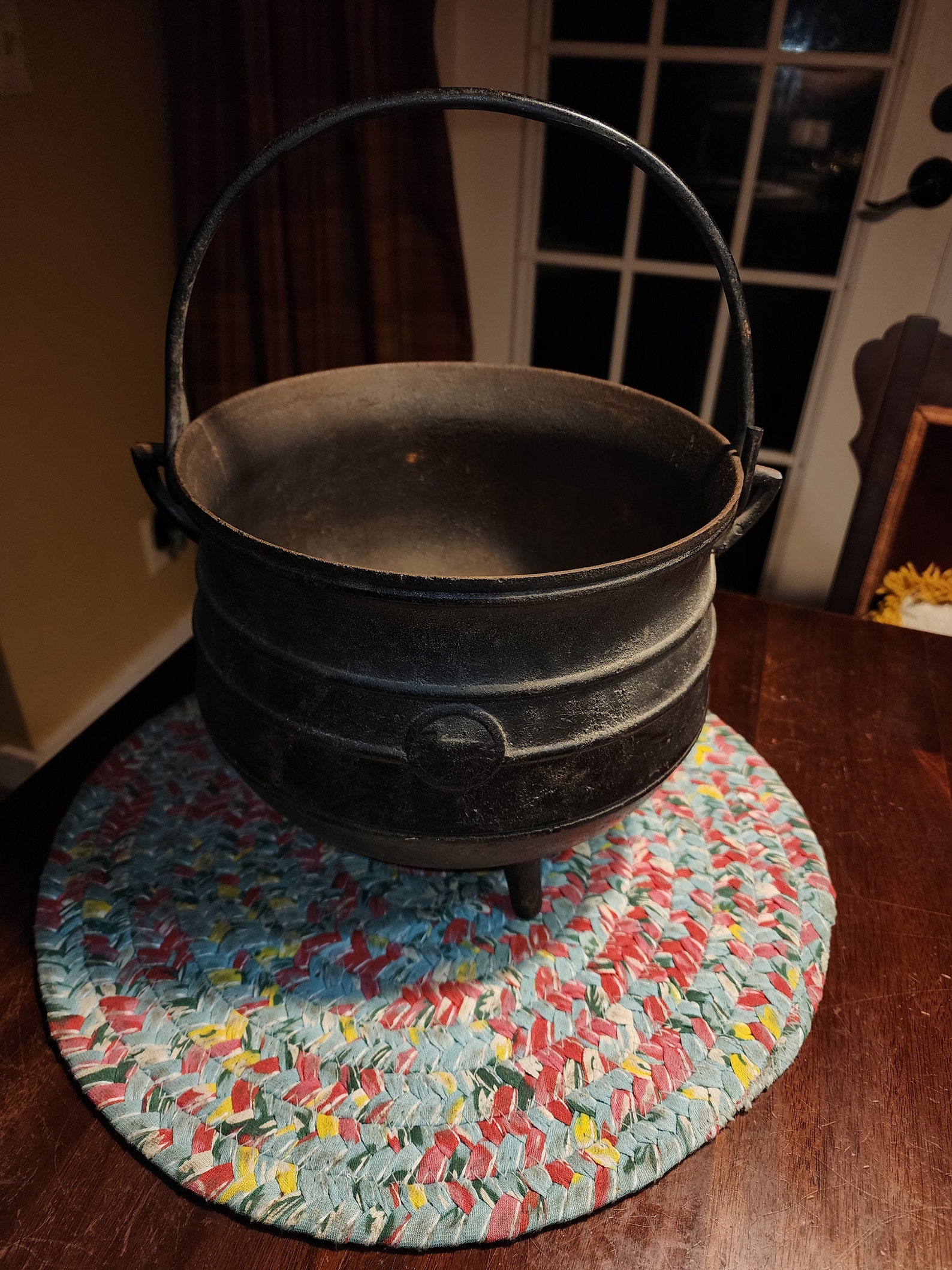 Antique Swain Albatross Cast Iron Cauldron Cooking Pot. 1800s Farmhouse ...