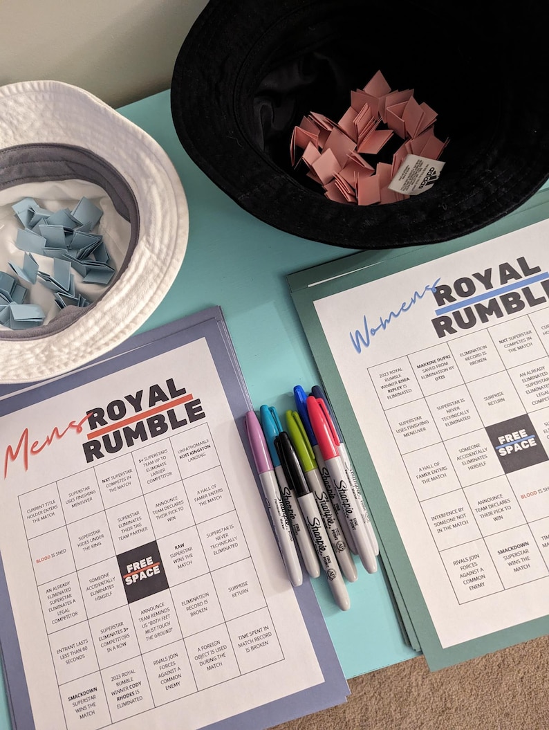 2025 Men’s Royal Rumble Bingo | 7 Bingo Sheets - Etsy