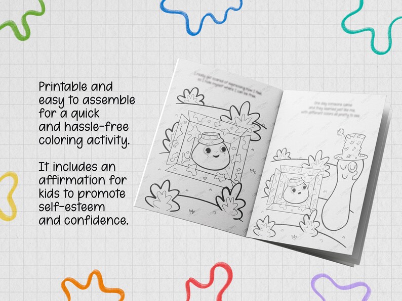 Printable Coloring Story - Book 1: Colors Around Me - Etsy