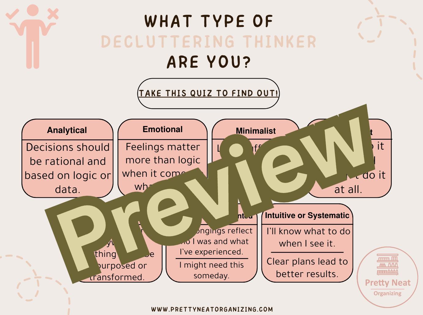 Thinking Style Declutter Flowcharts for Decision Making - Etsy