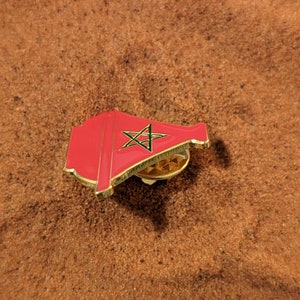 Morocco Flag Tajine Enamel Pin - Etsy