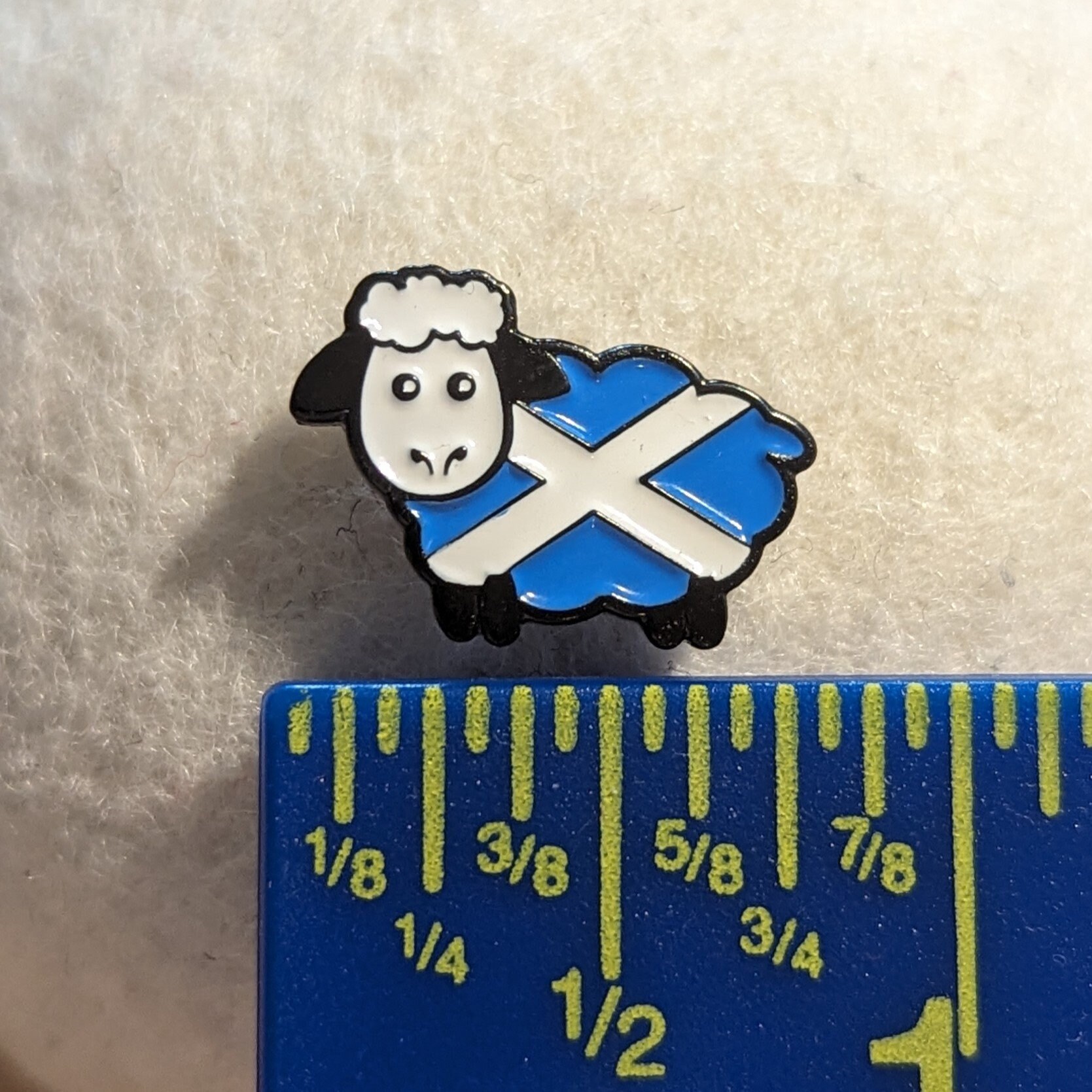 Scottish Flag Sheep Enamel Pin - Etsy